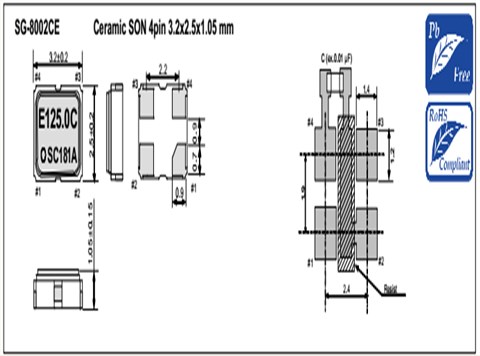 智能手机晶振,3225晶振,SG8020CE晶振