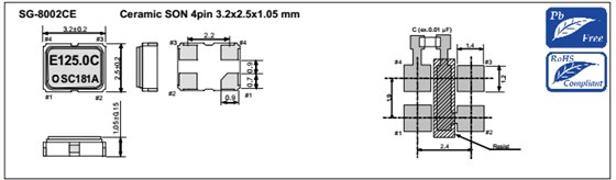 智能手机晶振,3225晶振,SG8020CE晶振